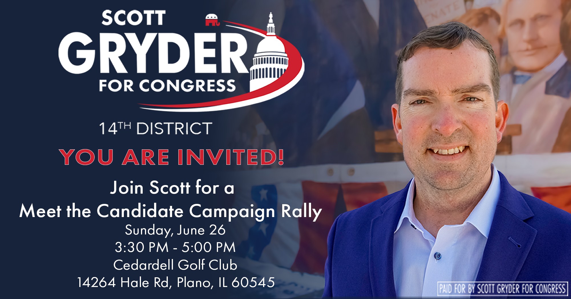 Meet the Candidate Campaign Rally - Scott Gryder For Congress - CD-IL14